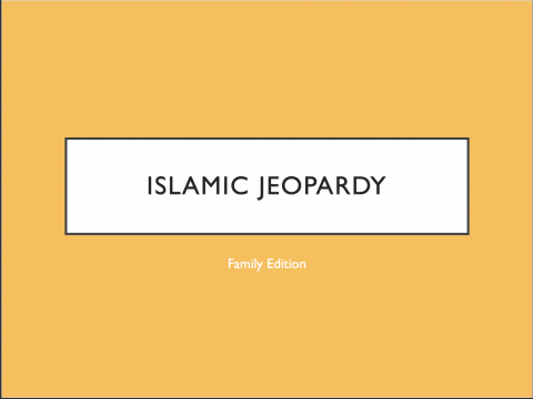 Jeopardy Games | Muslim Media